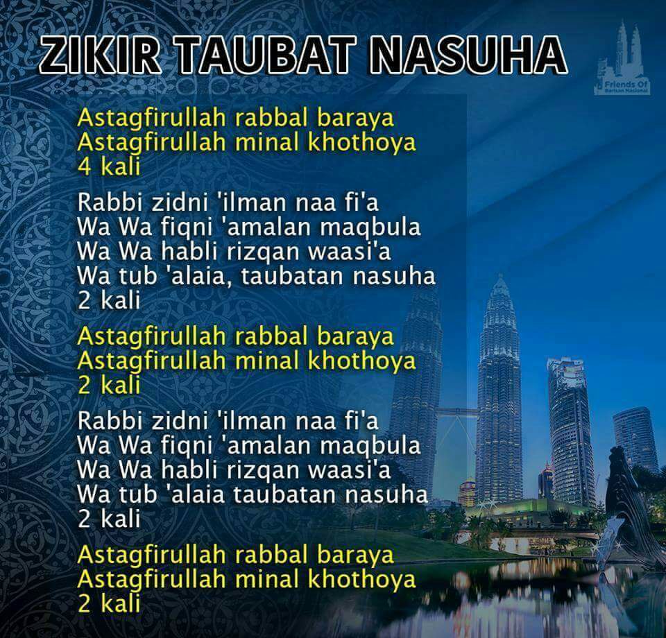 PANTUN MELAYU: Zikir Taubat Nasuha