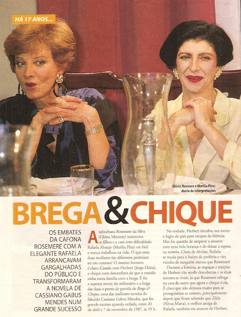 revista amiga & novelas: BREGA & CHIQUE - 1987