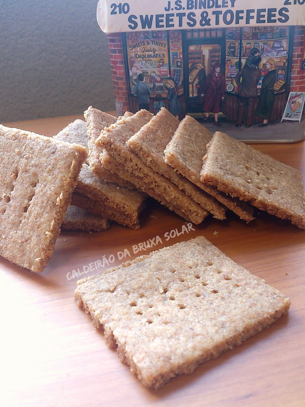 Receitas do Caldeirão : Biscoitos Graham Crackers caseiros