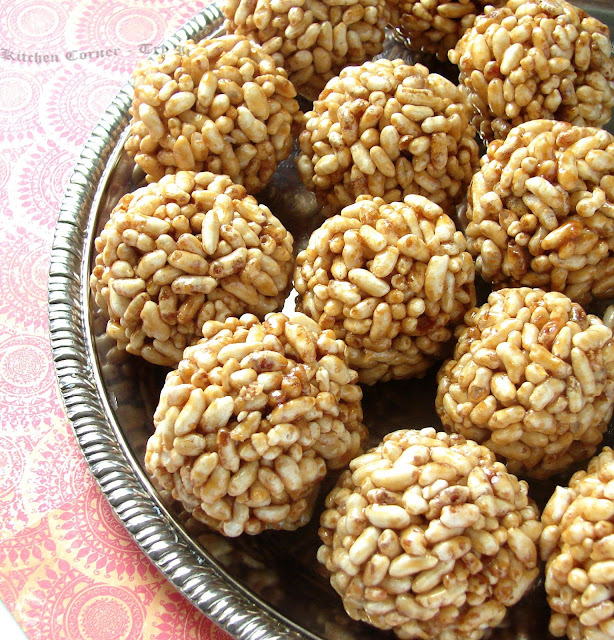 Pori Unda/Sweet Puffed Rice Balls
