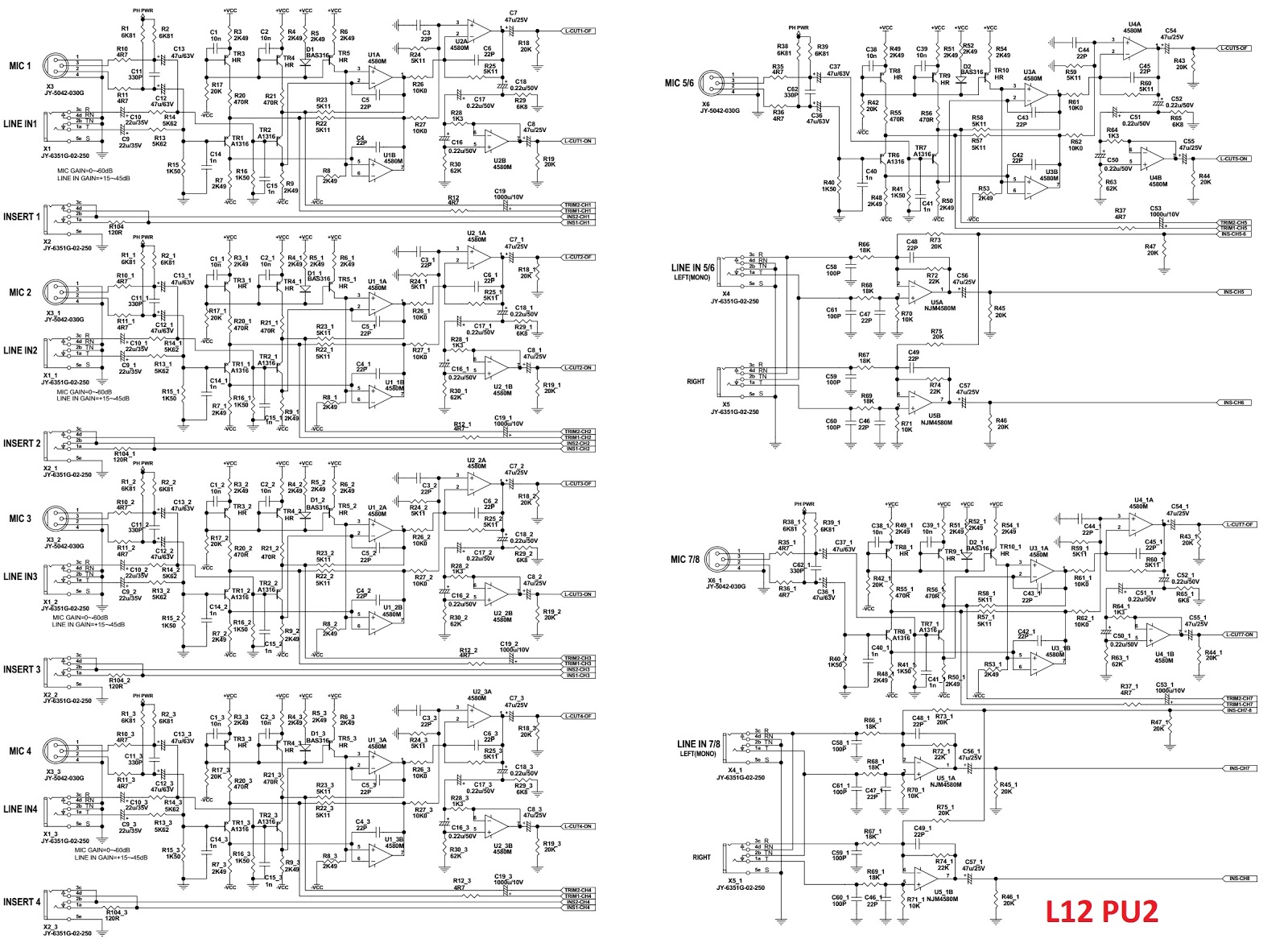 Schematic Diagrams: ALTO MODEL: L12 - L16 - L20 – Professional ...