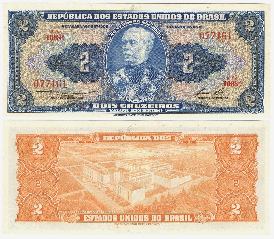 Minha coleção de cédulas: Cédulas do Brasil - Cruzeiro - 1942 a 1967