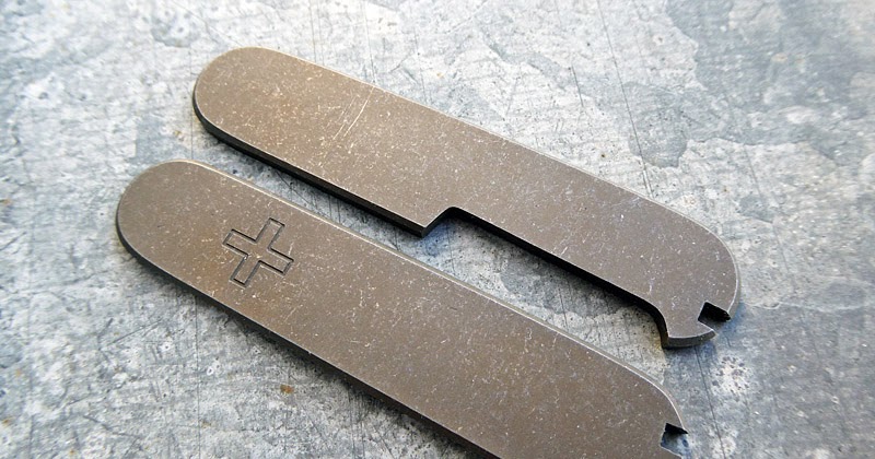 Andrzej Woronowski Custom Knives: Victorinox Swiss Army Knife scales 16