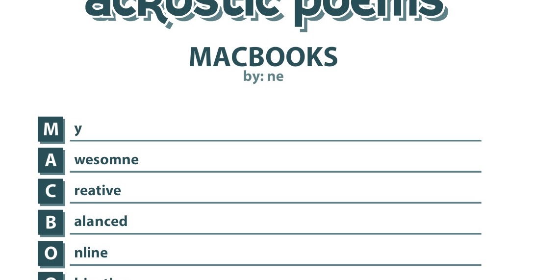 teach42morrow: Writing Poetry with iPad