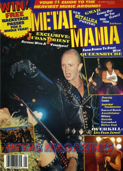 METAL MAGAZINES: Judas Priest - Rob Halford Magazine Covers