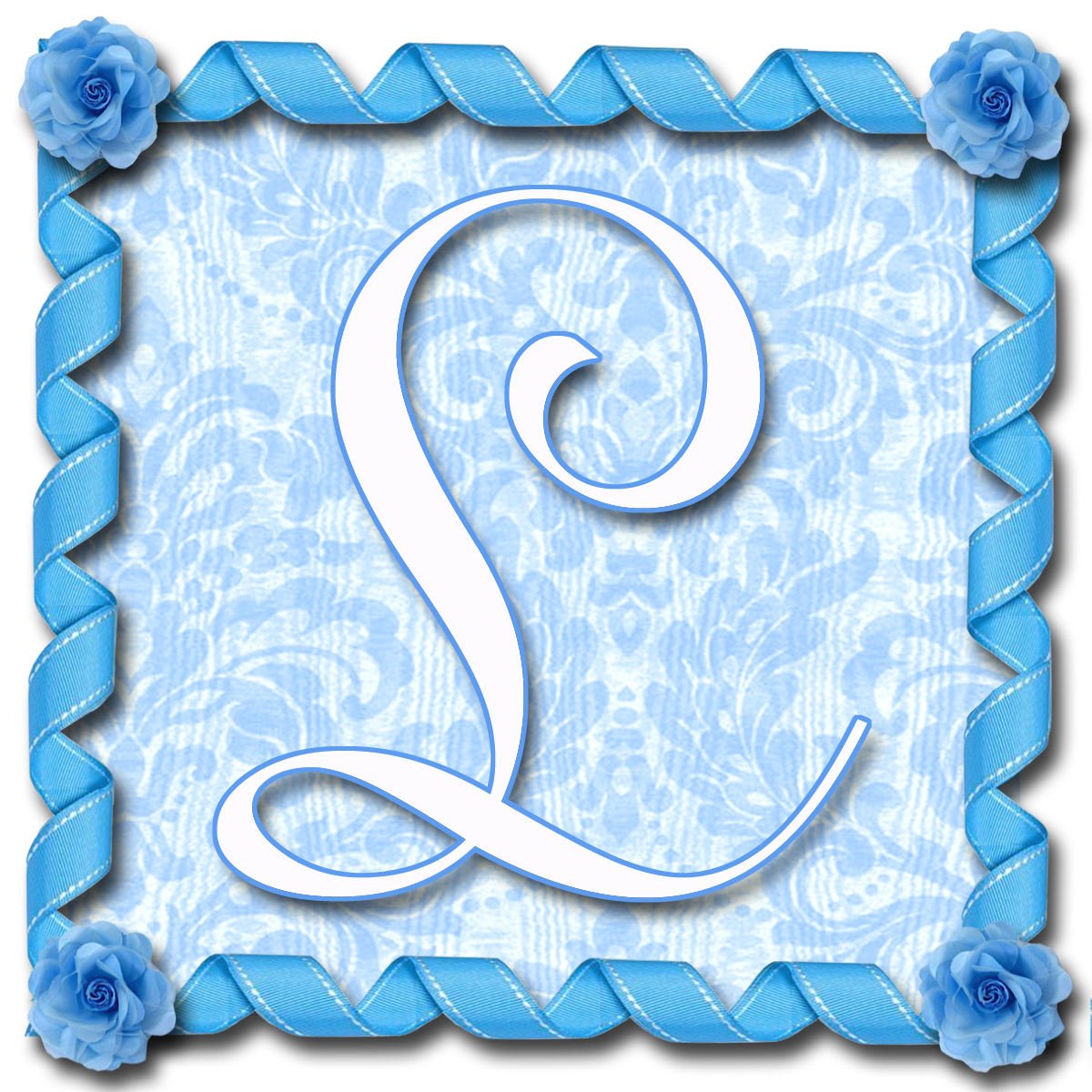 GRANNY ENCHANTED'S BLOG: "Blue Curly Ribbon" PNG Free Scrapbook Alphabet