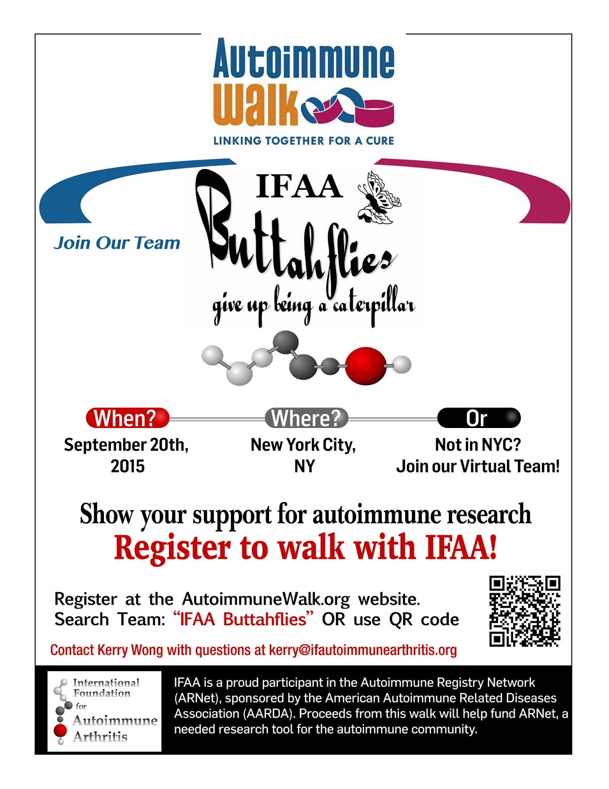 An Autoimmune Arthritic Systemic Life©: IFAA - Register to Walk ...