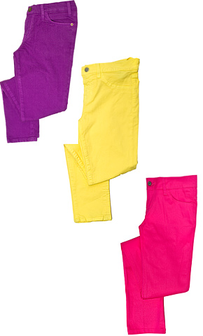 Like Mother, Like Daughter: Brightly Colored Jeans for Every Age