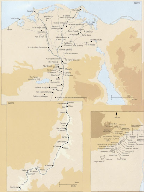Ancient Egyptian Temples: Page 10: Map of Ancient Egypt