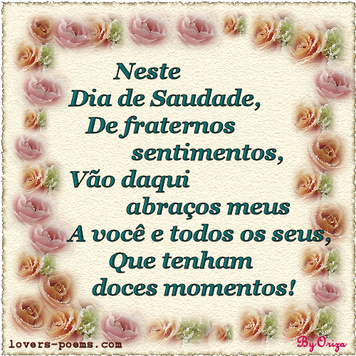 Recortes da Sol: Dia 30 de Janeiro - Dia da Saudade