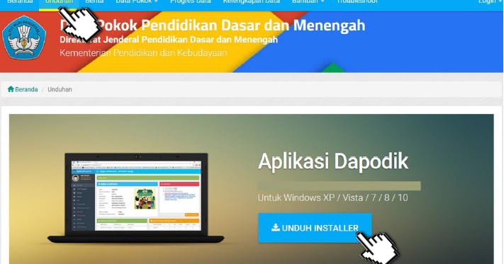 Panduan Cara Instalasi Aplikasi Dapodik Versi 2018 Lengkap | Salam Edukasi
