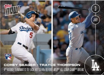 Dodgers Blue Heaven: A Corey Seager / Trayce Thompson 2016 Topps Now Card