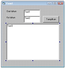 Tutorial Visual Basic untuk Mendeteksi tahun kabisat - nofwan