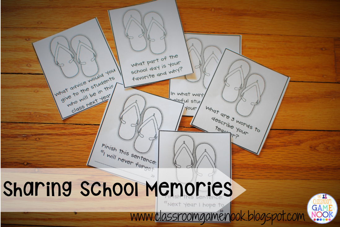 The Classroom Game Nook: Focus On: End of the School Year