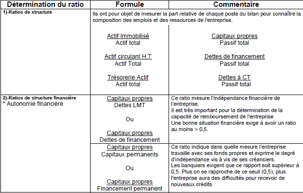 Lanalyse Financière Par La Méthode Des Ratios Cours Universitaires