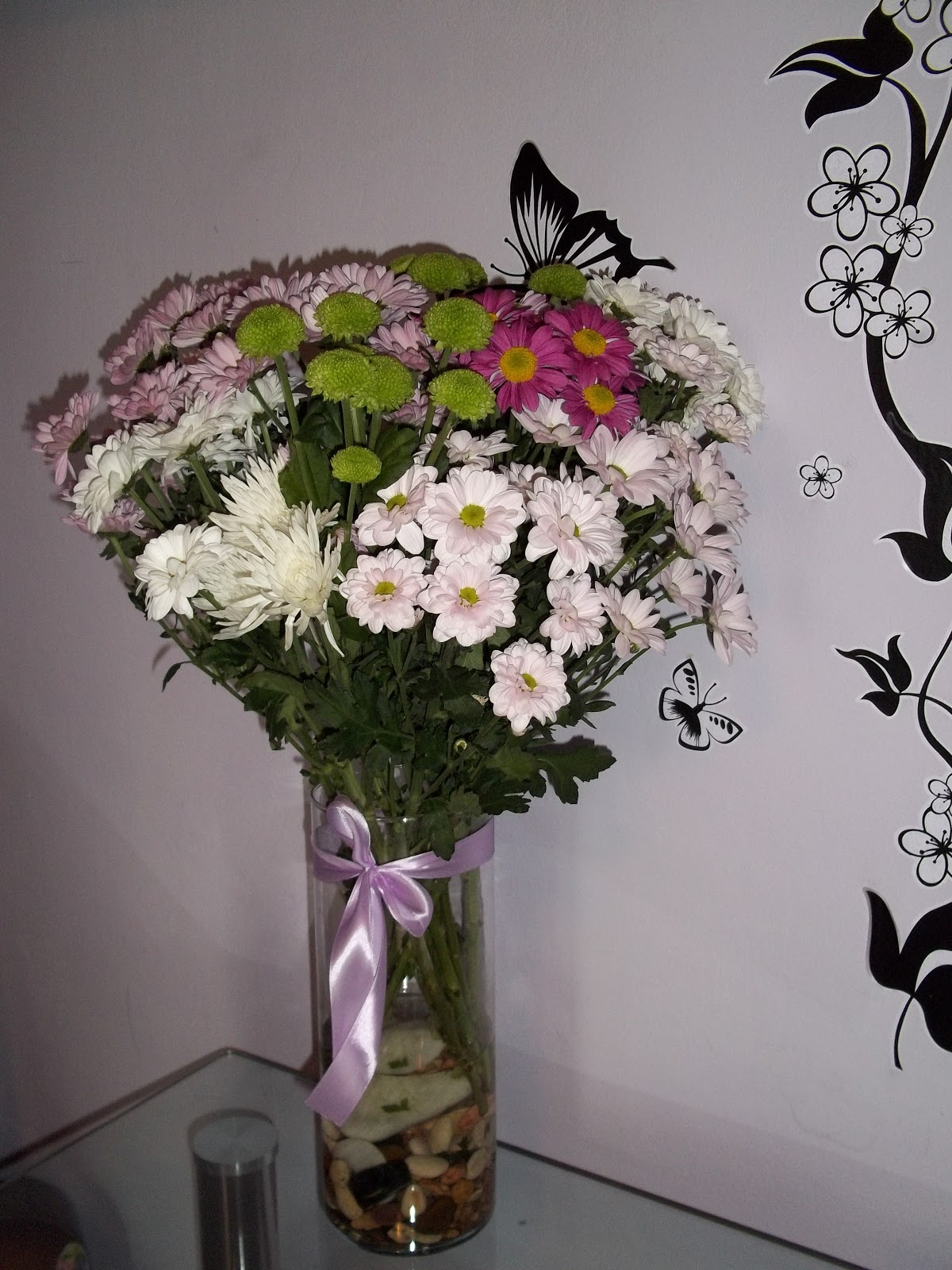 Buchete cu Flori: Buchet de oferit din crizanteme colorate