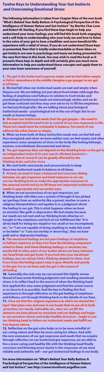 What Are Our Instinctual Gut Feelings?: What Are Gut Feelings and ...