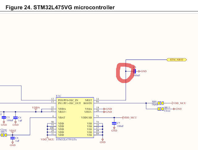 Fixing B-L475E-IOT01A board for reset.