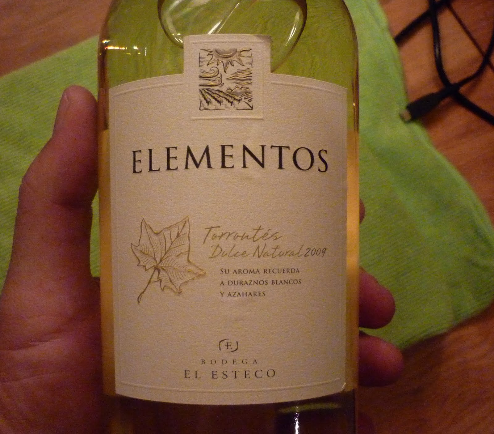 Argentina´s Wines Revisited by Miguel: Elementos Torrontes Late Harvest ...