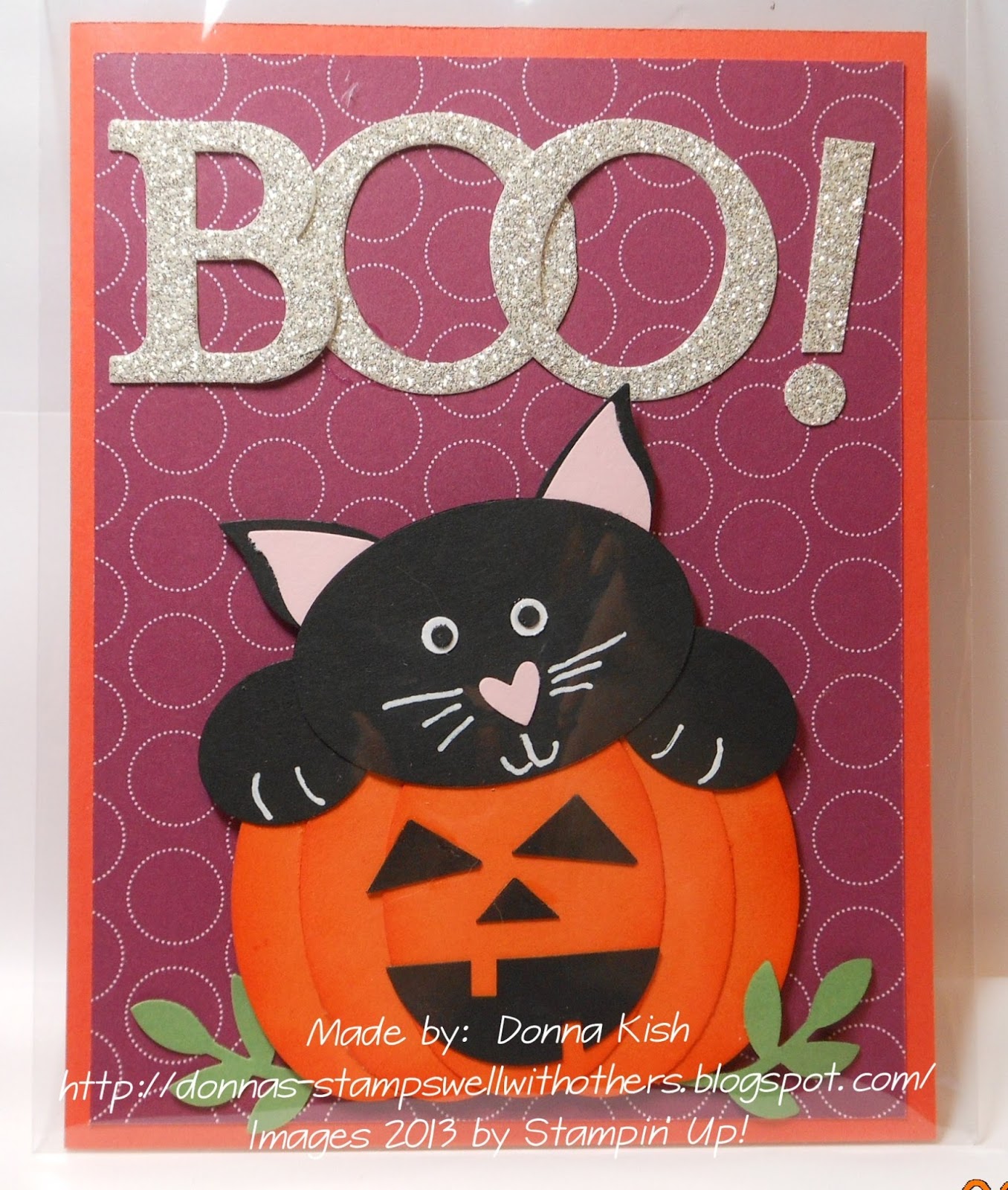 Stamps Well With Others: BOO! Pumpkin / Kitty Punch Art