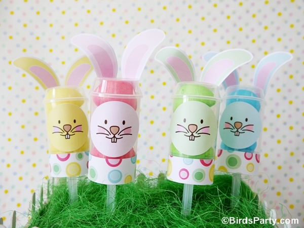 DIY Easter Bunny Push-up Pops Party Centerpiece - Party Ideas | Party ...