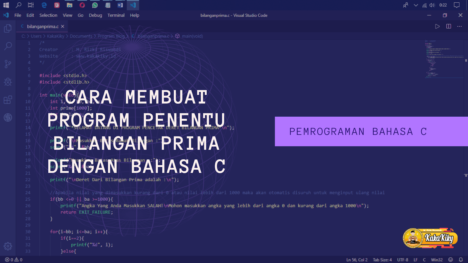 Cara Membuat Program Penentu Bilangan Prima Dengan Bahasa C/ANSI C ...