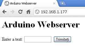 Arduino in Romania: Arduino Webserver - HTML form