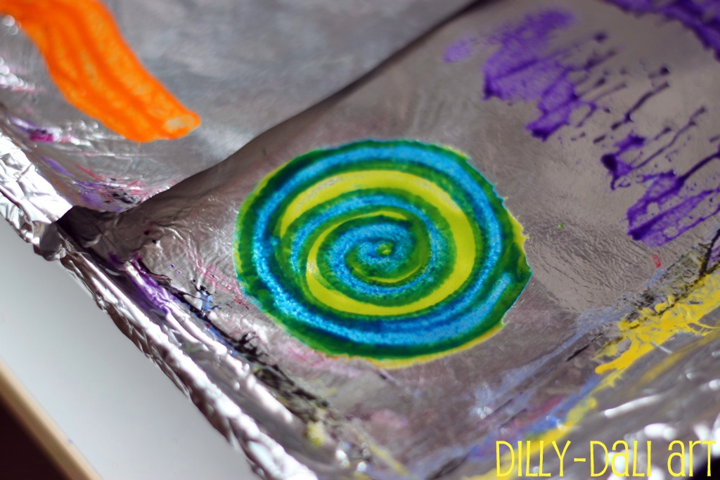 Dilly-Dali Art: Melted Crayon Drawing On A Griddle