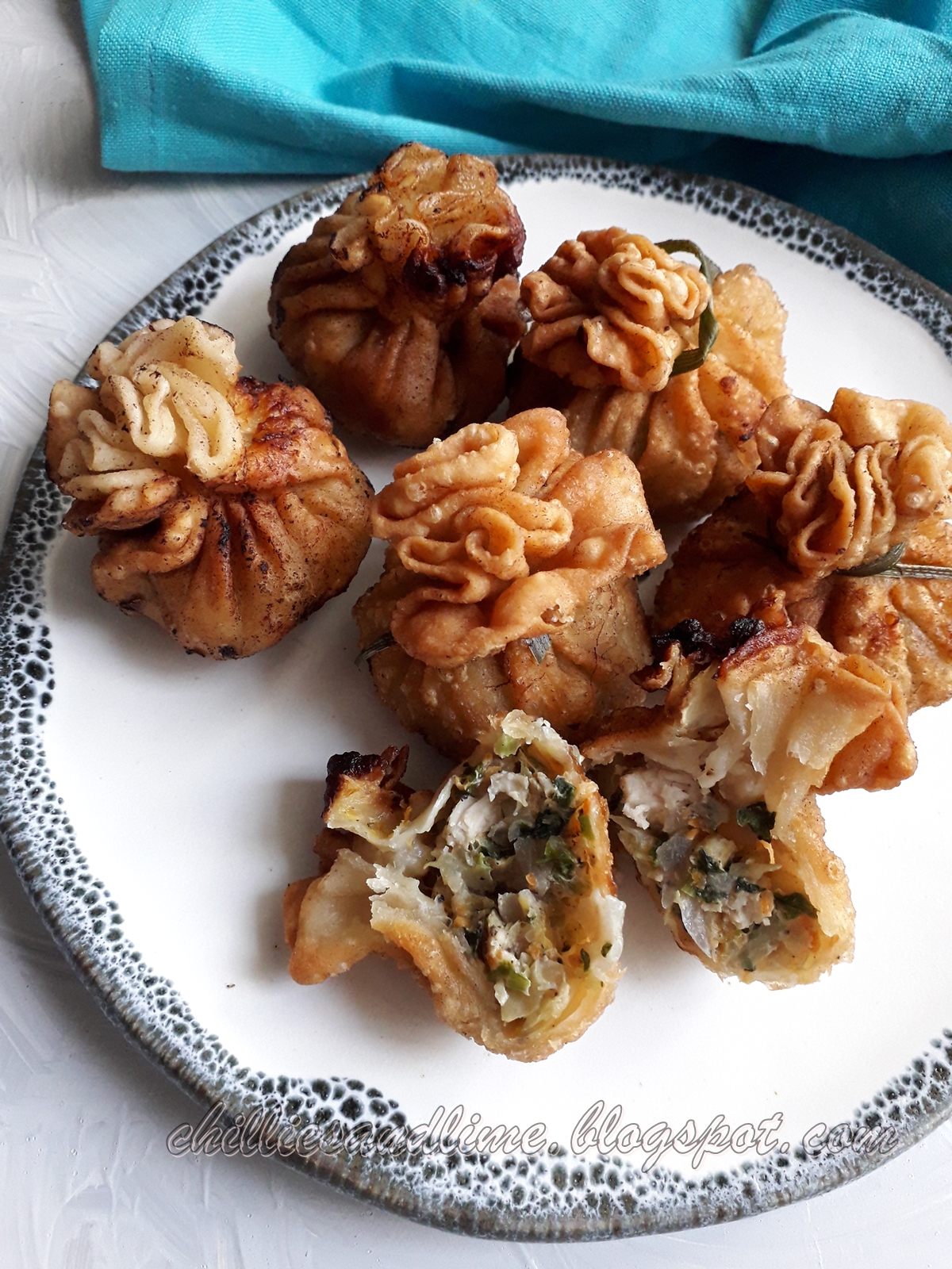 Chillies and Lime: Chicken money bags