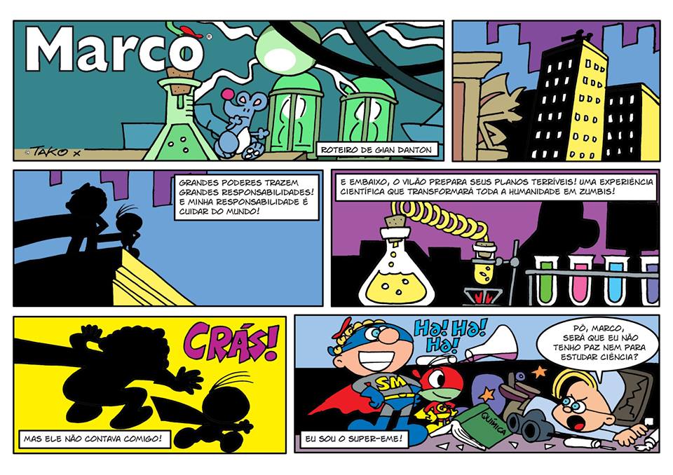 Ideias de Jeca-tatu: Marco e seus amigos... com roteiro de Gian Danton