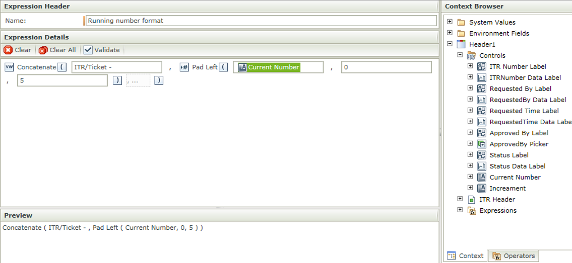 Running Number K2 Smartform