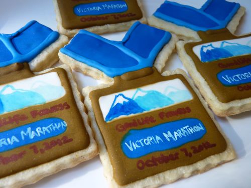 Thanksgiving Turkey and Marathon Medal Cookies