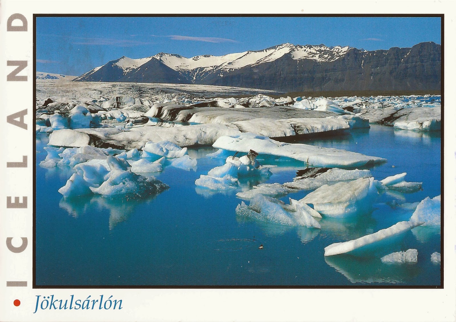 A Journey of Postcards: Jökulsárlón-Glacier lagoon, Iceland