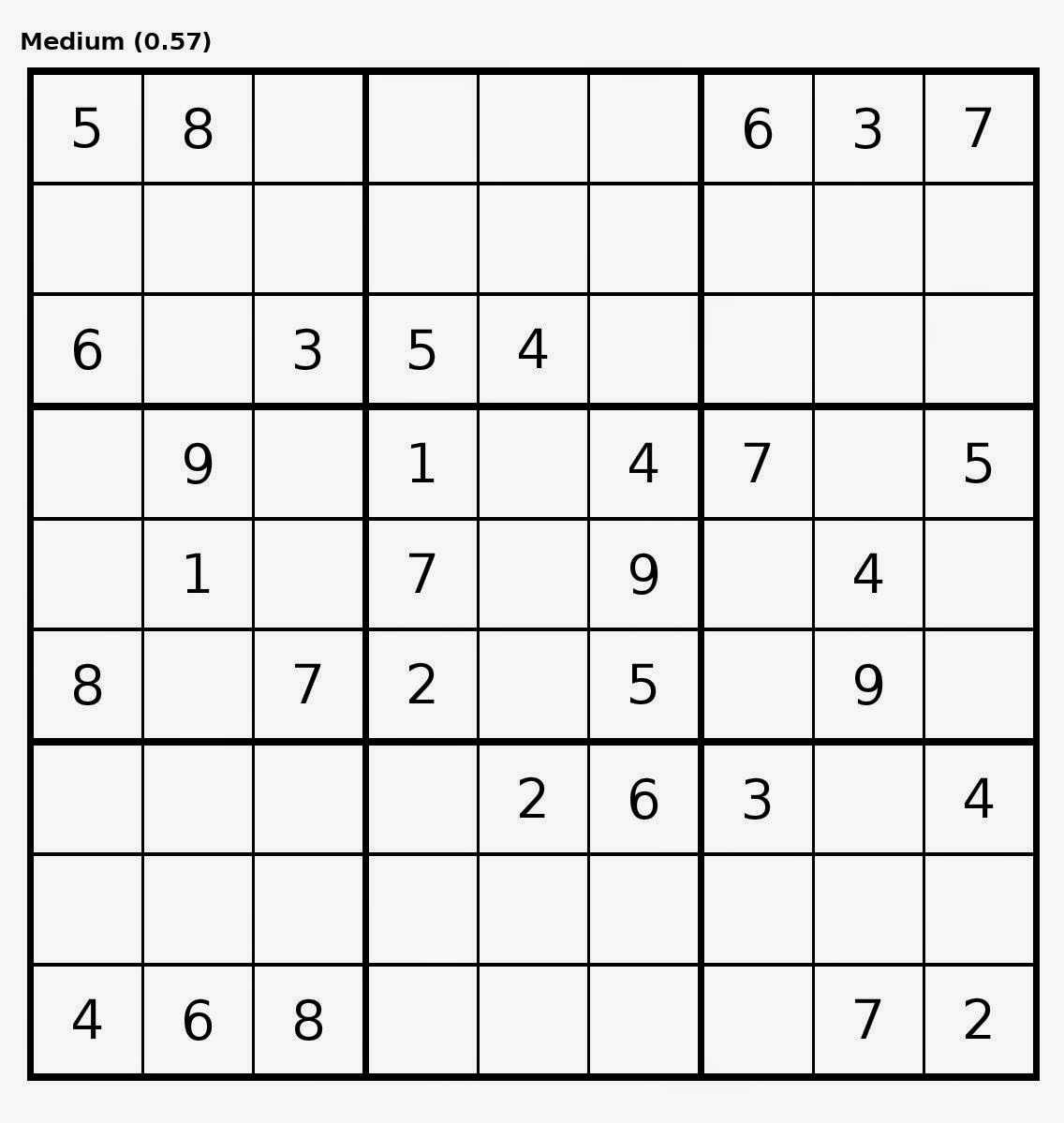 medium sudoku 91-100