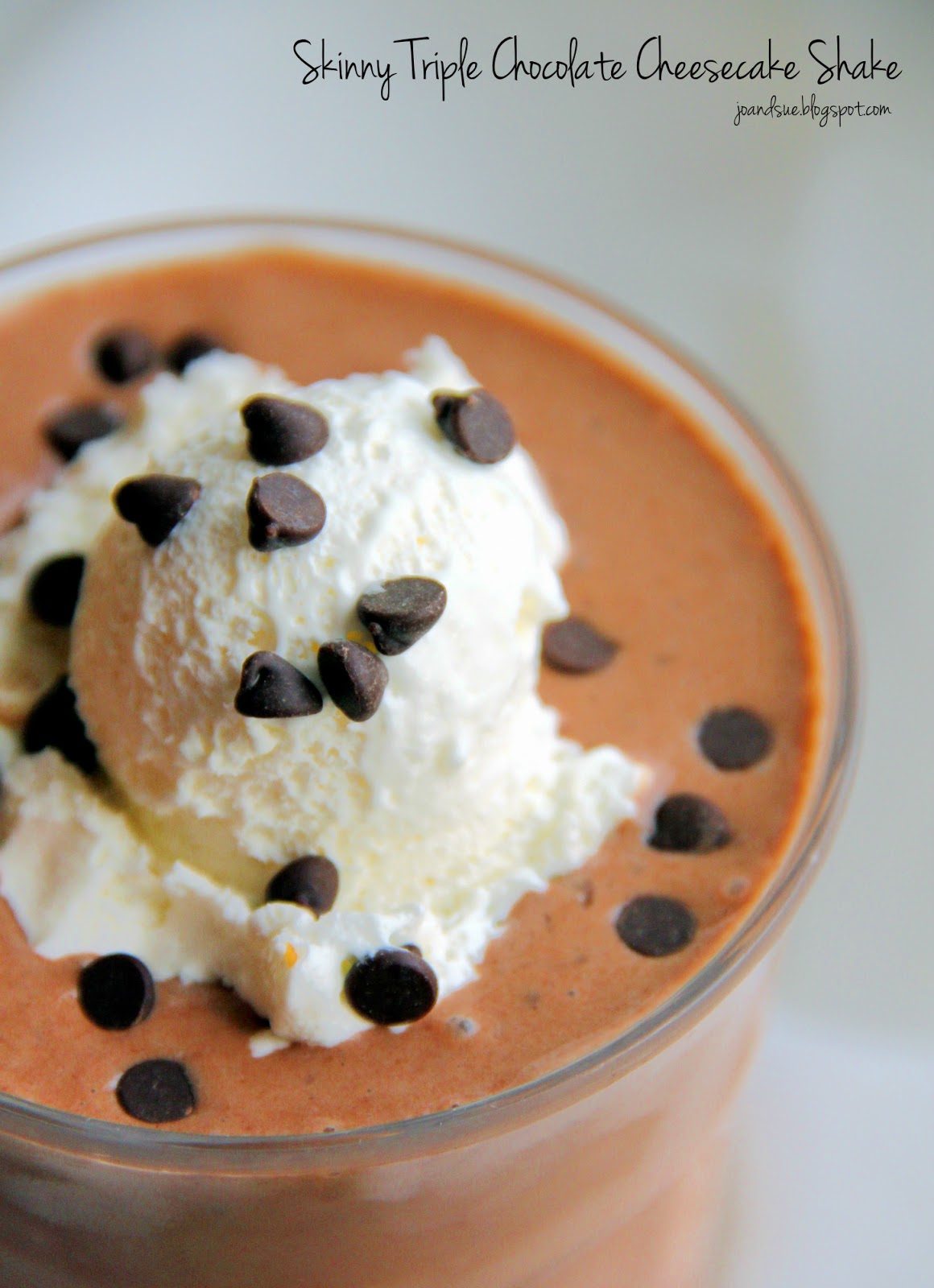 Jo and Sue: Skinny Triple Chocolate Cheesecake Shake