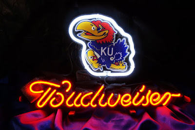 Wiki Neon Sign Blog: NCAA BUDWEISER KANSAS JAYHAWKS BEER BAR CLUB NEON ...