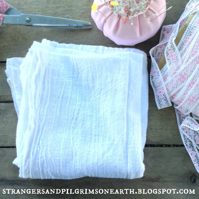 Strangers & Pilgrims on Earth: DIY Easy Shabby Cottage Tea Napkins ...