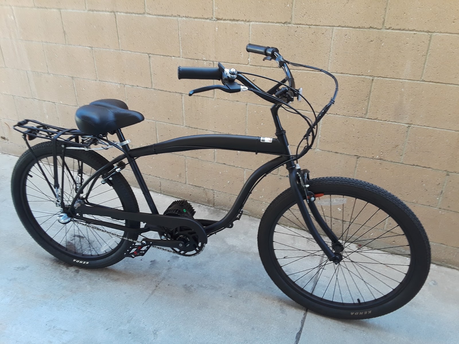 Duke's Moto Electric: BBSHD Mounted In Frame On In The Barrel Beach Cruiser