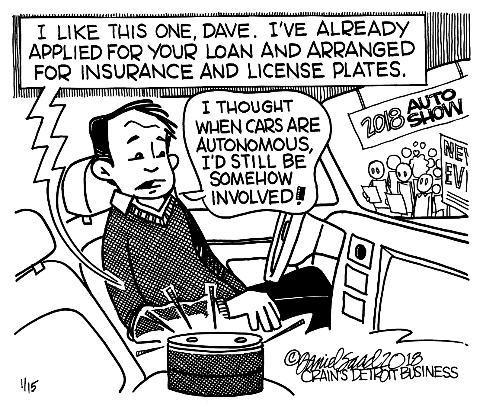 Pen Points: Cartoon of the Week: Autonomous Cars - 'Open the Car Door ...