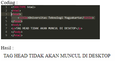 Penjelasan Tentang Struktur HTML dan Tag HTML Beserta Contoh dan ...