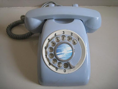 TOKO ANTIEK RETRO: VINTAGE BAKELITE JAPANESE BLUE TELEPHONE ERA 70' AN ...