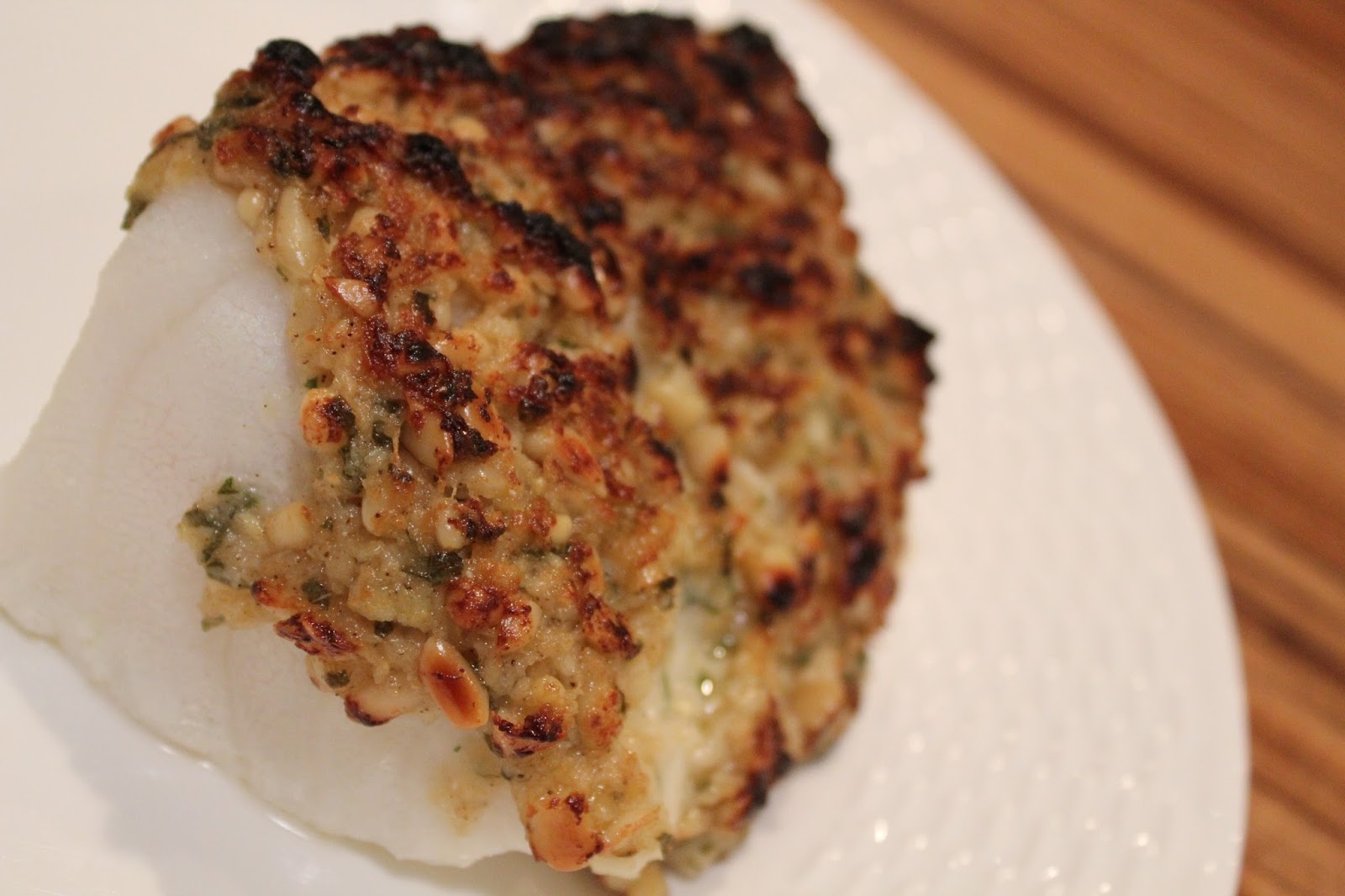 Imperfect Polish: Pine Nut and Parmesan Crusted Fish