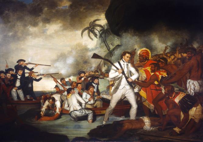 British Tars, 1740-1790: Death of Captain James Cook, 1783 British Tars, 1740-1790: Death of Captain James Cook, 1783