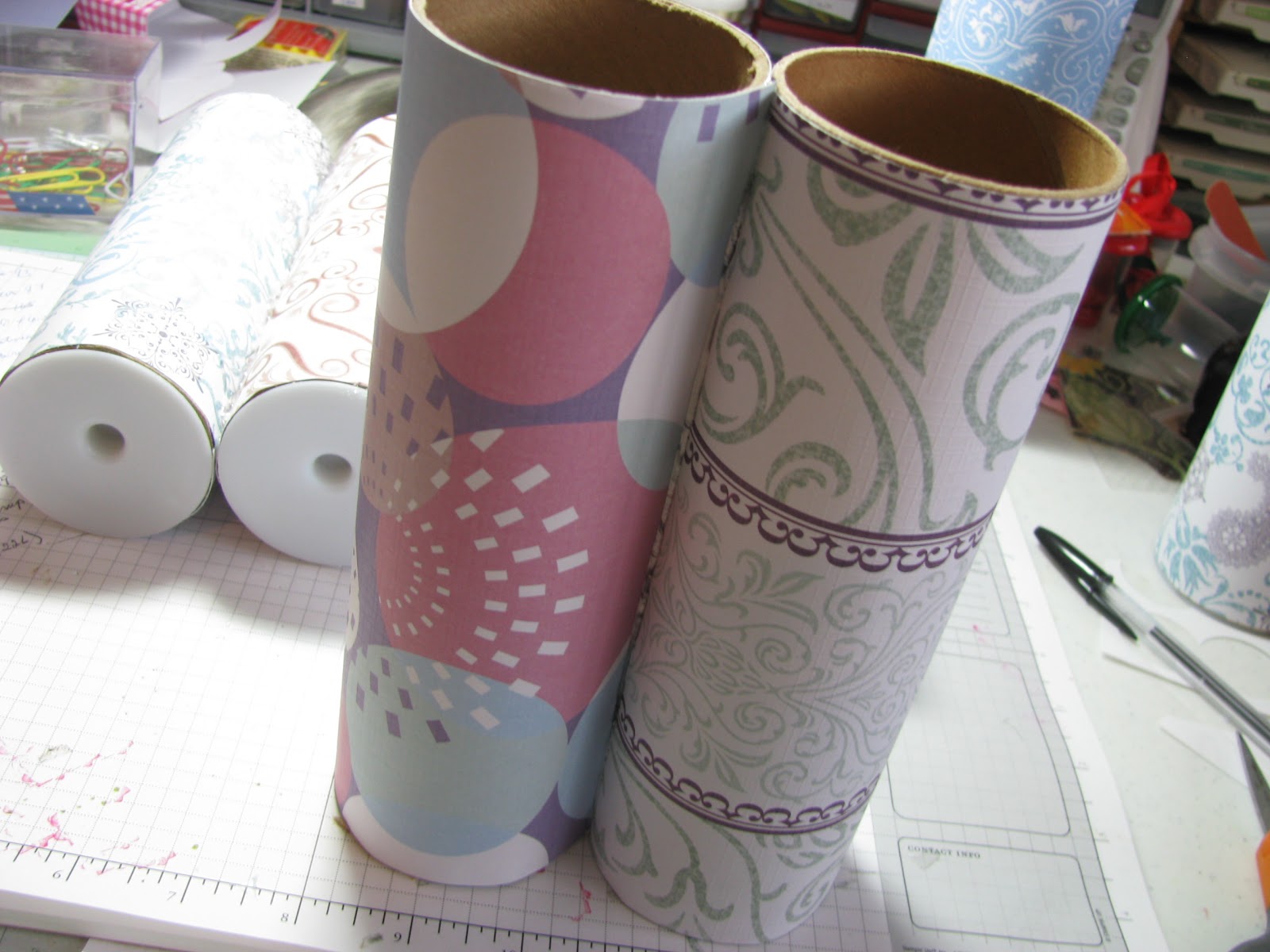 Scrap-a-doodle Stamping: Pyramid Pen/Marker Holder