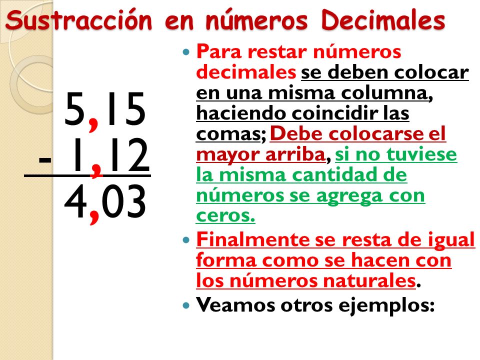 CLASE RAÚL: NÚMEROS DECIMALES
