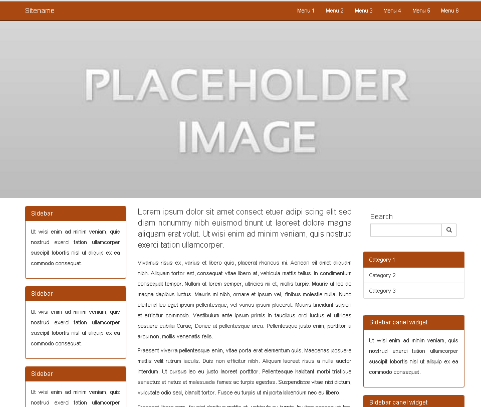 Plain responsive layouts for website startup using bootstrap.