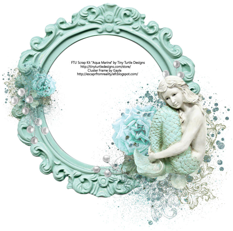 Escape From Reality Blog: FTU Clusters & Cluster Frames 'Aquamarine Winter'