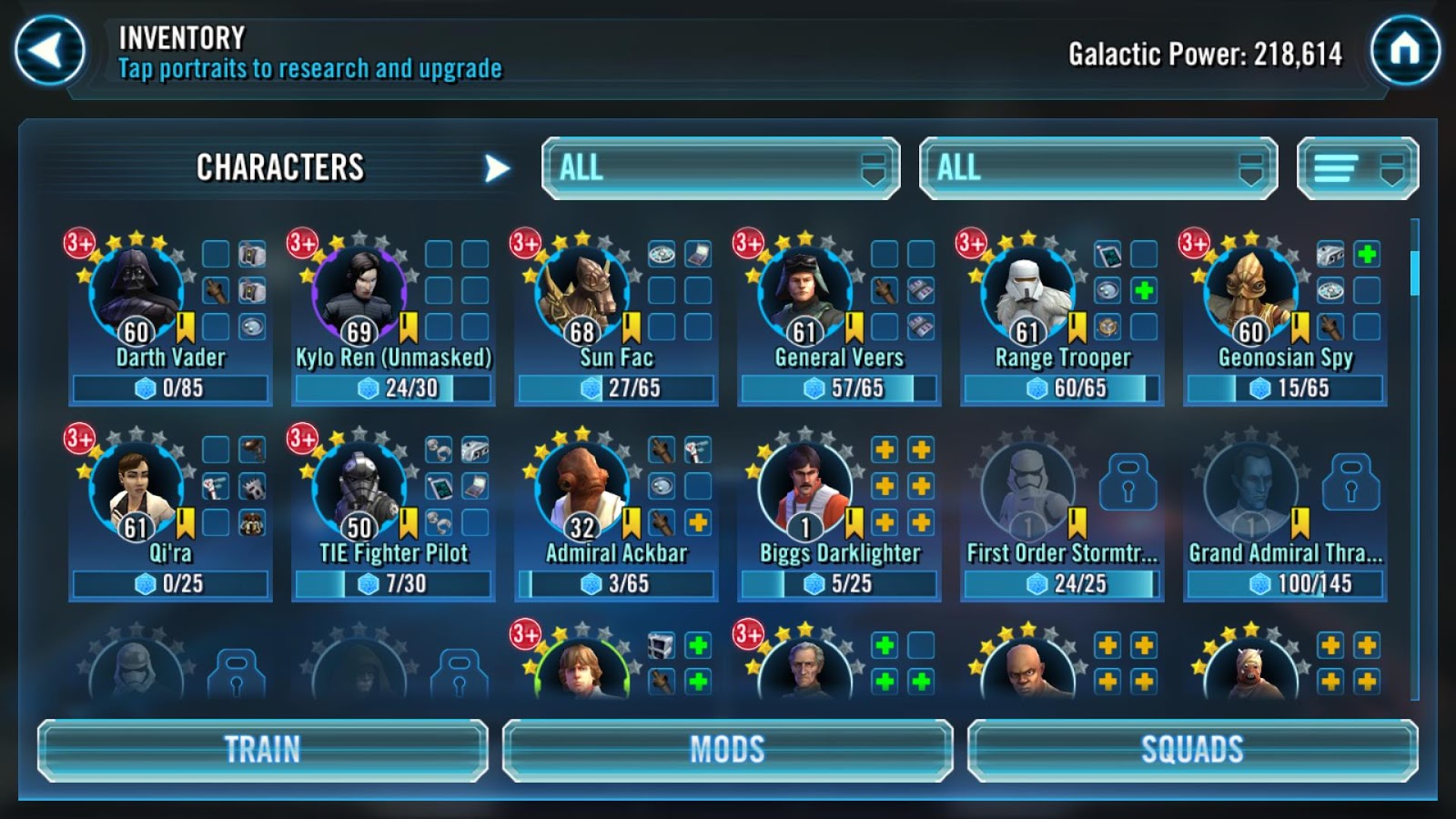 Games, Life and Other Thoughts: SWGoH Day 71 (60 min of gaming a day)