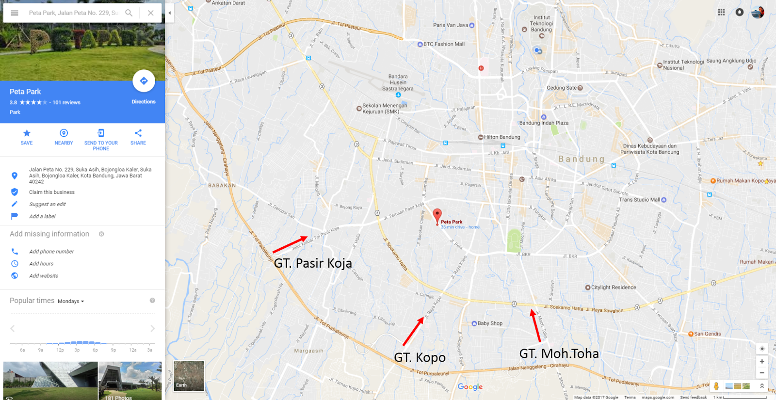 Peta Park Bandung: Sebuah Tempat Wisata Baru di Kawasan Bandung Selatan