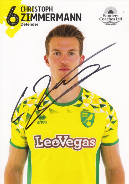 Daily Autograph: Christoph Zimmermann